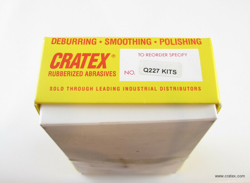 Cratex Kit No. 227 Rubber Abrasive Set of Cones by CRATEX Abrasives