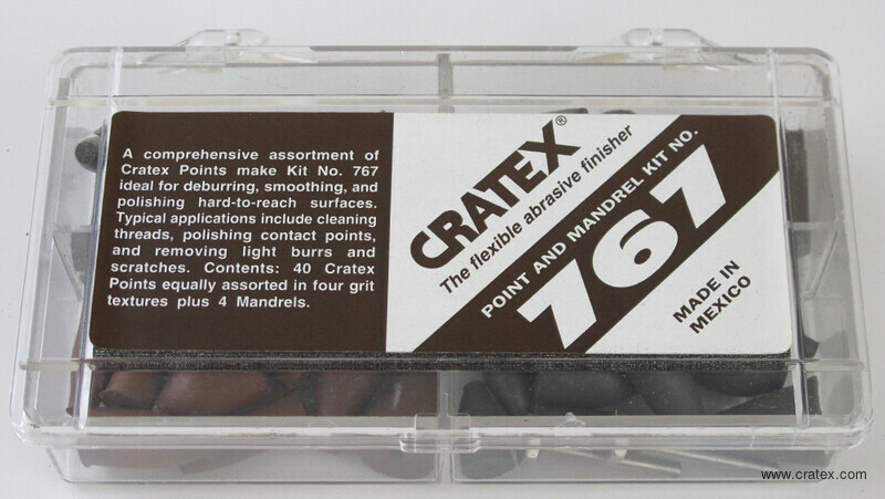 Cratex Kit No. 767 Abrasive Point & Mandrel Set by CRATEX Abrasives
