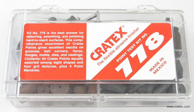 Cratex Kit No. 778 - Rubber Abrasive Point & Mandrel Set by CRATEX ...