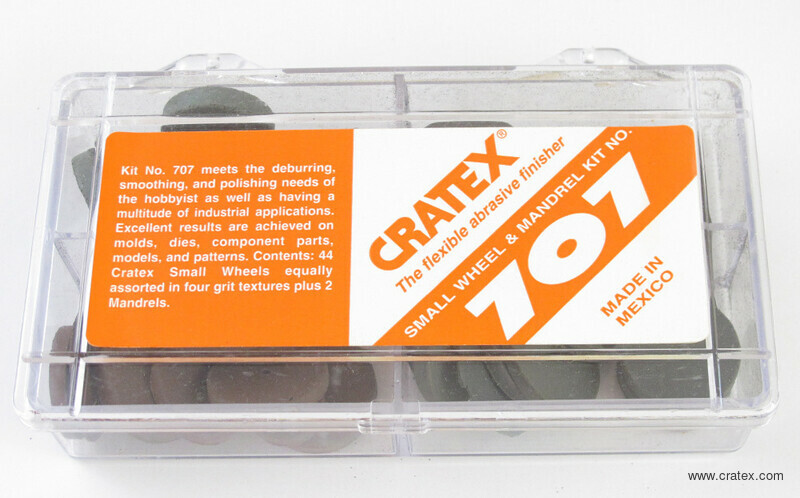 Cratex Kit No. 707 Rubber Abrasive Set of Wheels by CRATEX Abrasives